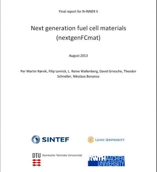 Next generation fuel cell materials – Nordic Energy Research