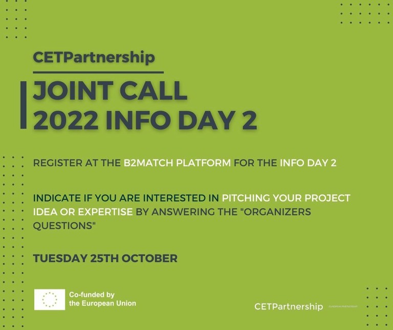 Info Day 2 Cetpartnership Joint Call 2022 Nordic Energy Research