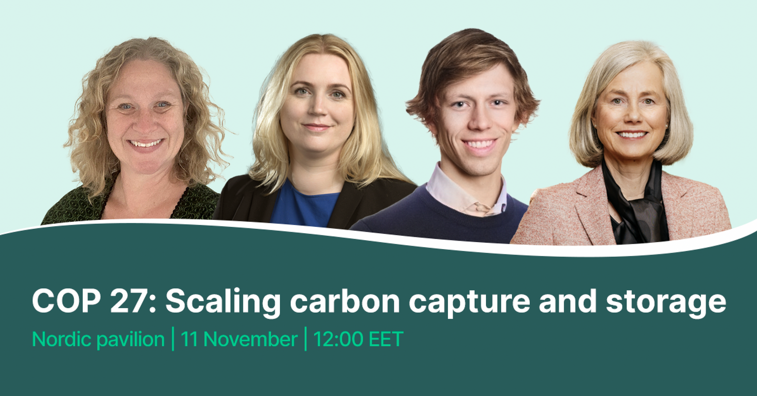 COP27: Scaling Carbon Capture and Storage – Nordic Energy Research