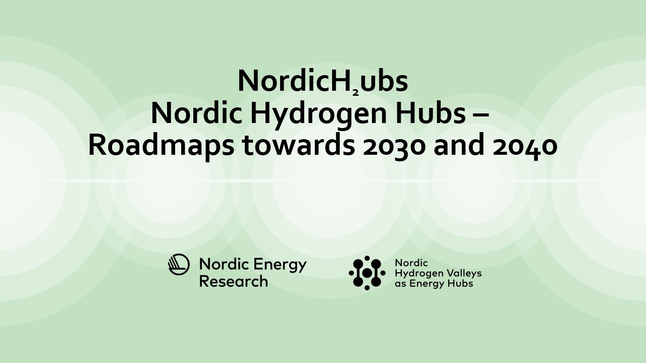 About NordicH2ubs – Nordic Energy Research